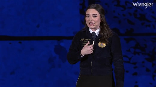 21K views · 554 reactions | We have one general session left of the 98th National FFA Convention and Expo. During the sixth session, Western Region VP Abigale Jacobsen gave her retiring address. For Full Coverage: https://www.rfdtv.com/streaming-schedule-98th-national-ffa-convention-2025 Stream gavel-to-gavel coverage LIVE and for FREE on our app, brought to you by Wrangler https://www.watchrfdtv.com/ | RFD-TV | Facebook