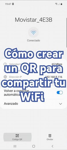 Cómo crear un código QR para compartir tu wifi en 15 segundos