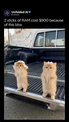 AI Unfolded | Artificial Intelligence on Instagram: "Because Al is eating the memory market. Modern Al models don’t just need GPUs, they need huge amounts of ultra-fast RAM, especially HBM (High Bandwidth Memory). Data centers are buying it in bulk at almost any price, because performance scales directly with memory speed and capacity. Chipmakers follow the money. They’re prioritizing HBM and server-grade memory with much higher margins, which cuts supply for consumer RAM. Less supply + massive