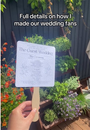 Create Beautiful DIY Wedding Ceremony Fans
