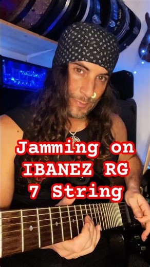 EL AMIR - Jamming on Ibanez RG - 7 String