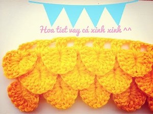 How to crochet a pretty fish scale pattern