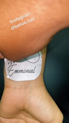 Tattoo Design Process: Infinity Symbol with Name
