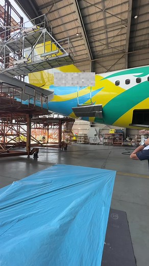 This is a test for escape slide deployment. The slide should fully deployed within 5-7 seconds to ensure a quick evacuation from the aircraft during emergency. The slide can also be detached from the aircraft and acts as a float, should the aircraft lands on open waters.