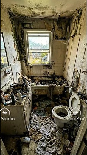 Small Bathroom Remodel Ideas | Abandoned → Green Spa Bathroom (AI Concept) 🪴 #home