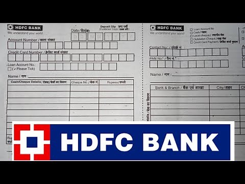 How to Fill HDFC Bank Cash Deposit Form in 2026 ?