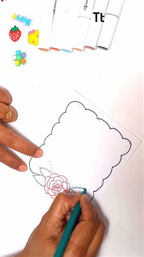 front page for project/simple border design/notebook border design #shortsfeed#beautifulborderdesign