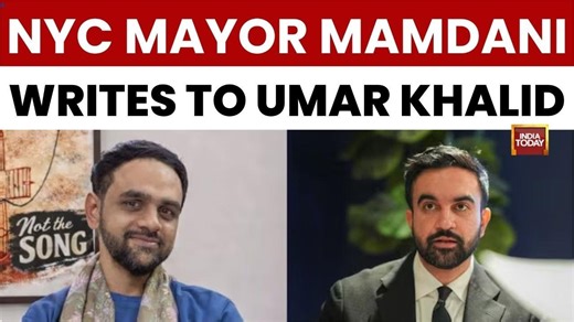 NYC mayor Zohran Mamdani writes to jailed activist Umar Khalid; Congress backs, VHP slams 'interference'