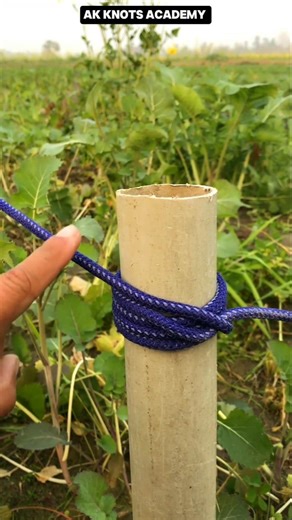 This Rope Knot Grips a Pole Like a Clamp👍