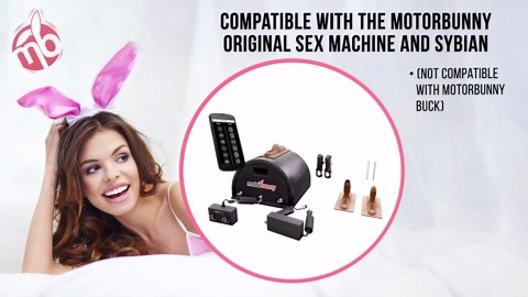 Motorbunny Original Flat Clitorial Stimulator Sex Machine Attachment, Silicone Body-Safe Material - Clit Stimulation Compatible with Motorbunny Original Automatic Sex Toy Machine