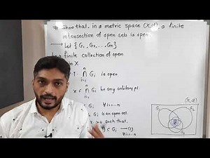 Metric Spaces | Lecture 38 | Finite Intersection Open Sets is Openn