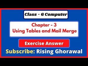 Computer Class 6 Chapter 3 Question Answer | Class 6 Computer Chapter 3 Exercise Solution | Educare