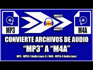 Convertir audio mp3 a m4a - Audacity