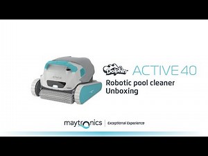 Maytronics Dolphin Active 40 robotic pool cleaner unboxing – US outlet