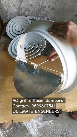 Ac grill diffuser dampers inlineductfan round diffuser