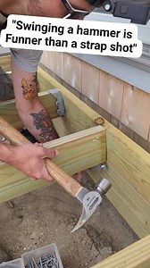 Strap shot can't do 3 inch nails. #carpentrty #carpenter #deck #deckbuilder #contractor #builder #construction #paint #Roofer | Your Favorite Contractor
