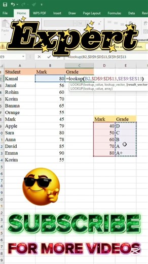 Auto Grade Students in Excel | Assign Grades with Formula & Shortcut | Digital Office Skill