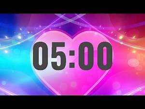 5 Minute Timer with Alarm 💖| Silent Countdown Timer 5 Minutes | 5 Min Timer