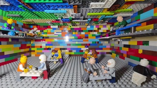 The disaster is about a king called Poseidon who was hit by a tsunami and the ship capsized, killing more than 1,000 people and only 5 people survived (It's all fiction). #Poseidon #ship #Lego #destruction #decoration #fyp