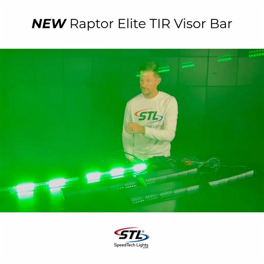 SpeedTech Lights, Inc. on Instagram: "Watch some of the color options of our Raptor Elite TIR Visor Bars! Available in Amber, Red, Blue, Green & Clear color combos for any application. Need a custom color setup? Use our Customization Tool on the product page! Shop our Visor Light Bars section. SpeedTechLights.com #LightingTheWay #firstresponders #emergencyvehicles #policelights #firetrucks #ambulancelights #emergencylighting #lawenforcement #firefightergear #publicsafetygear #paramedicsupplies #