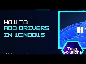 How to Easily ADD DRIVERS in Windows (Manually Pre-Install Drivers)
