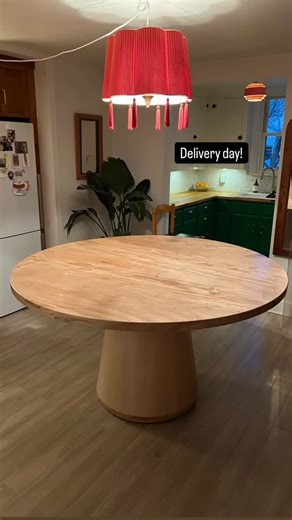 Local clients are the best! 66” round table. Counter height 36”. Which is my favorite height table. Big shout out to @griffin_woodwork_and_design for the cnc work for the base. I’m very happy with how it turned out. Pedestal bases are tough. Click the hashtag below for all the build videos and photos. #steelandgrainrandgroundtable | Steel & Grain