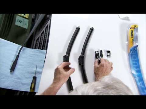 Changing windshield wipers with an adaptor