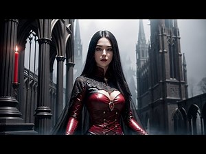 Elegant Vampires Lurking in Dark Castle and Cemetery - AI ART LOOKBOOK