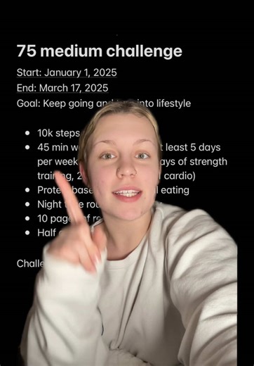 75 medium challenge, Maddie edition! Join me along my journey! 💕#75hard #75hardchallenge #75softchallenge #75medium #75mediumchallenge #results #newyear #bettertogetherchallenge #fitnessmotivation #fitness