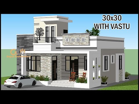 30x30 3 Room South Facing 3D House Plan With Vastu, Whatsapp/call +91-7078269696, 7078269696