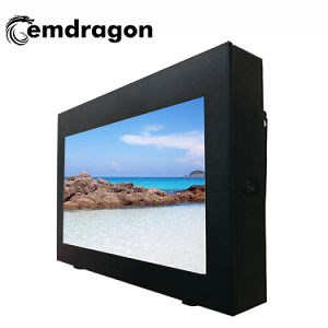 [Hot Item] 55 Inch Air-Cooled Horizontal Screen Wall Hanging Outdoor Advertising Machine-2 LCD/LED Digital Signage Player Backpack LCD Advertising Display