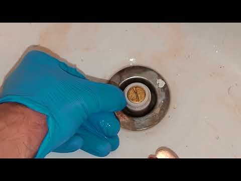 REMOVE SPRING LOADED POP-UP TUB DRAIN HOW TO FIX & FREE UP STUCK