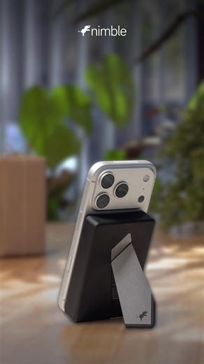The CHAMP Wireless Charger features built‑in kickstand, and fast wireless charging—so your day (and your stream) never misses a beat. | nimble