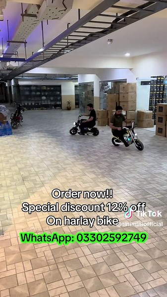 Tini Harley-Style Electric Chopper Bike for Kids