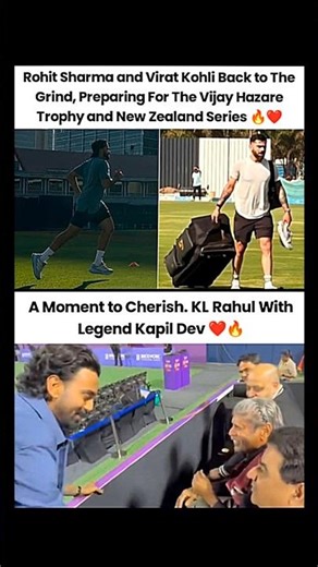 Rohit Sharma and Virat Kohli Back to preparing for the VHT and NZ series #cricket #shortsfeed
