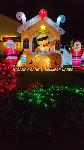 7.2K views · 37 reactions | ✨️ The Candy Cane Lane / Lollipop Lane displays on Arlene Dr (and nearby Shady Glen Ave), Vacaville typically start around December 1st. Almost every house on the block dresses up for the occasion, creating the most magnificent display of Christmas lights. #candylane #Christmas #christmaslights #vacaville | California Vlog | Facebook