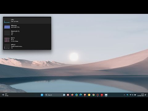 Enable Task Manager's hidden "Widget" for your Desktop