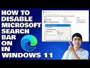 How To Disable Microsoft Search Bar on Desktop in Windows