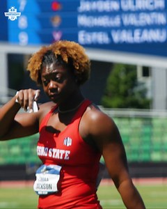 Women's Discus National Champion 🏆 Cierra Jackson of Fresno State 📊 65.82m (215-11) 🚨 NEW Meet Record #NCAATF | NCAA Track & Field