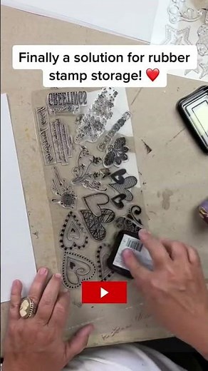 Rubber stamp storage—a solution that might work for you! #craftstorage #rubberstamp #rubberstamps