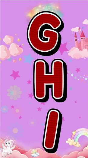 GHI Letters for Kids | Learn G H I | Alphabet Learning Shorts