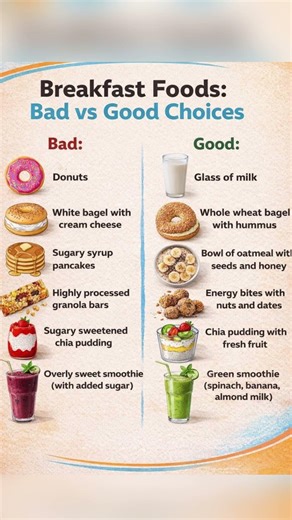 Good vs Bad Breakfast After 50 – Choose Wisely