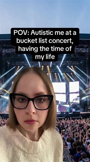 Inside: Screaming, crying, throwing up with joy. Outside: 😐 Let’s talk about autistic flat affect! Seeing Macca perform