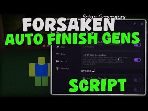[TAPH] Roblox Forsaken Script Auto Finish Generators And Walk Speed Pastebin 2025