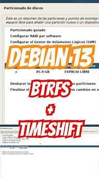 Configurando Debian 13 con btrfs + timeshift #debian13 #timeshift #linuxtips #snapshot