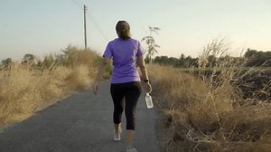 Healthy Young Woman Walking Exercising Outdoors Stock Footage Video (100% Royalty-free) 3676402445 | Shutterstock