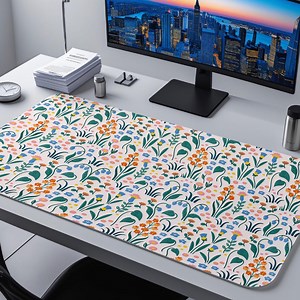 Floral Pattern XXL Mouse Pad Cute Desk Mat Aesthetic Office Decor Kawaii Desk Pad Coquette Style Gift for Her Colorful Work Setup - Etsy