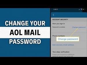 How to Change AOL Mail Password on iOS Devices (UPDATED)