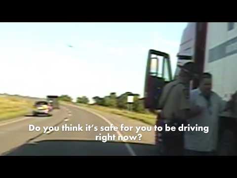 Wasted Walmart truck driver pulled over after swerving like a maniac