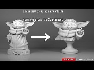 Learn How To Delete and Modify Your Stl Files For 3D printing